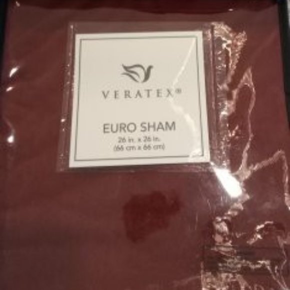 Veratex | Bedding | Veratex Palacios 26x 26 Euro Sham Rust Velour Rust ...